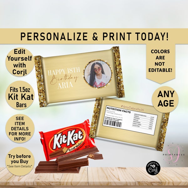 Kit Kat Wrapper - Etsy