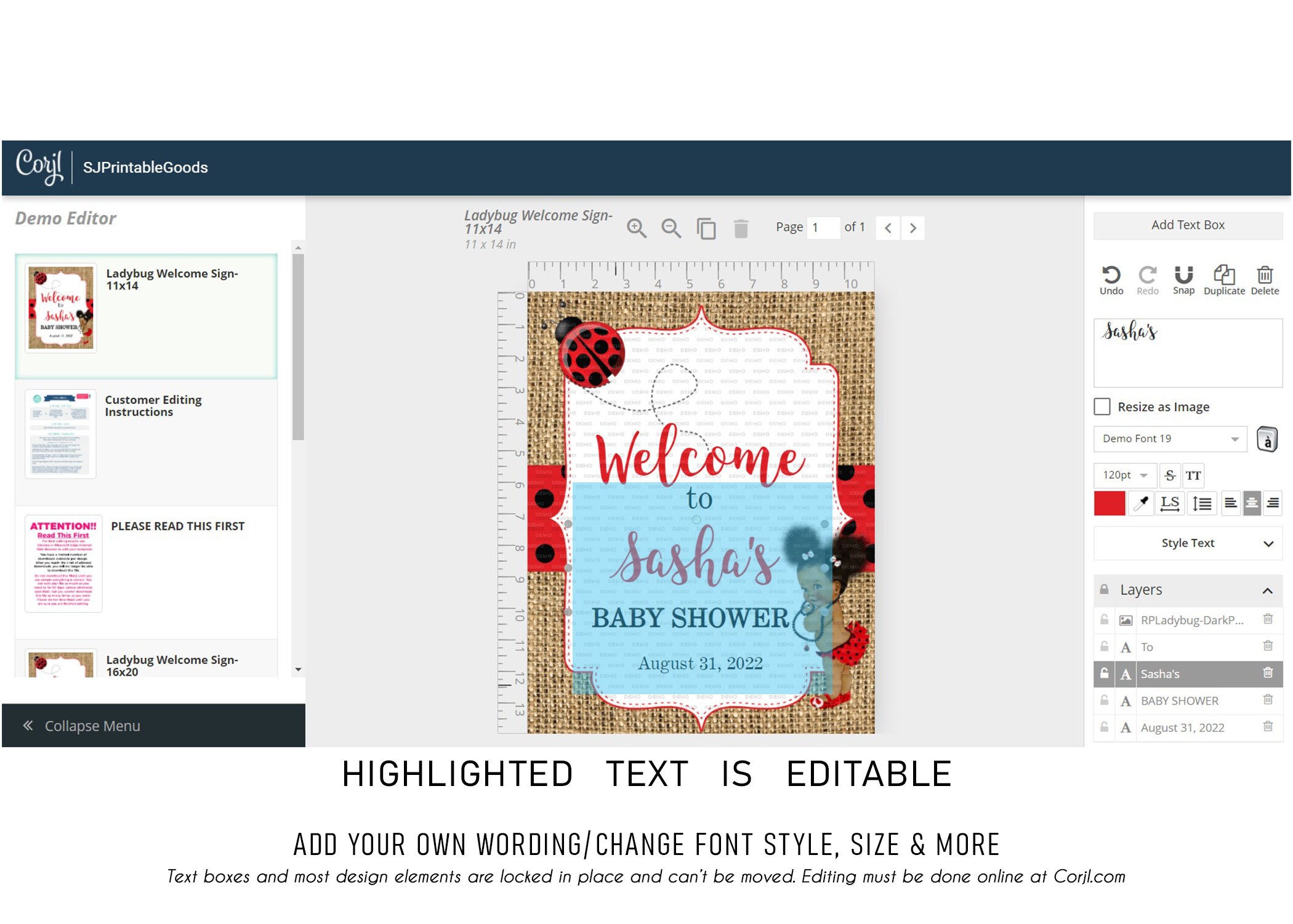 Little Ladybug WELCOME Sign Lady Bug Shower Sign Little Lady | Etsy