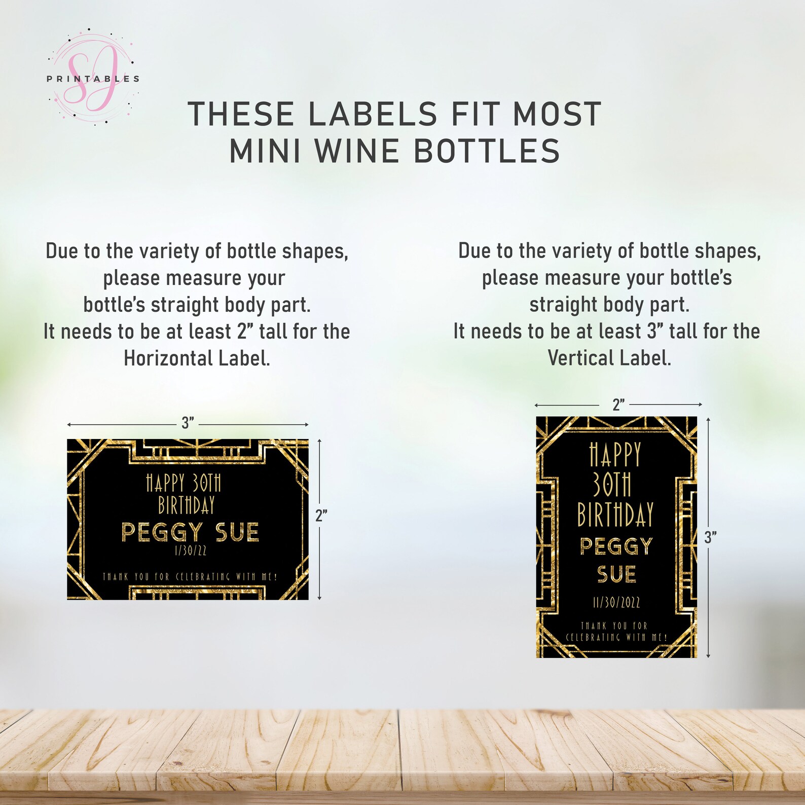 Mini Wine Labels, Great Gatsby, Great Gatsby Favors, Mini Apple Cider ...