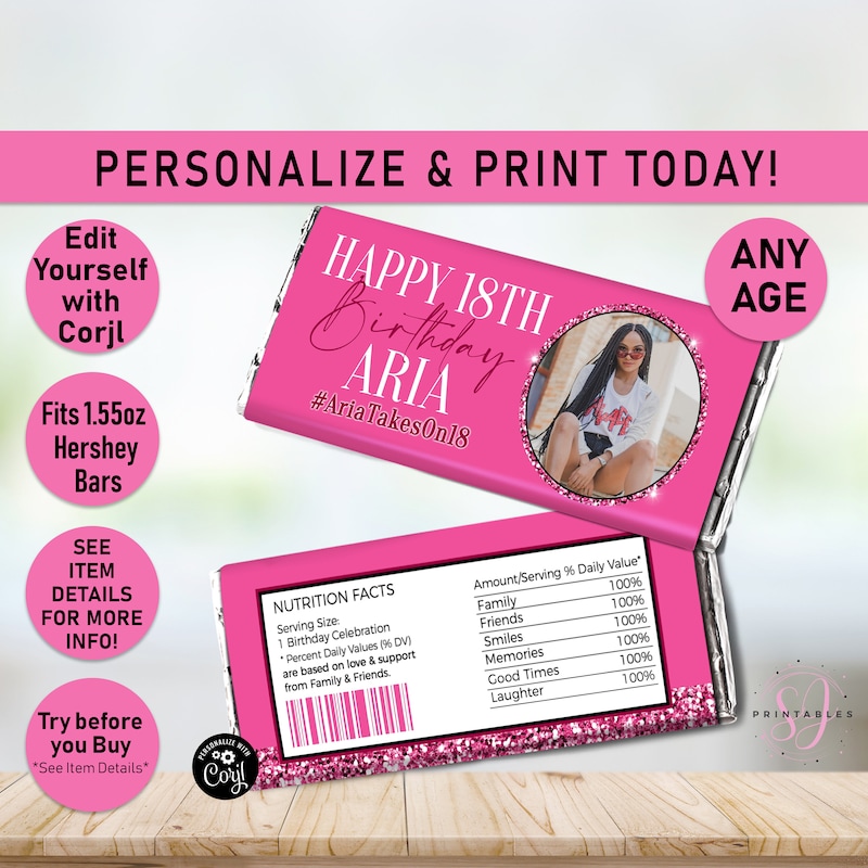 Candy Bar Invitation - Etsy