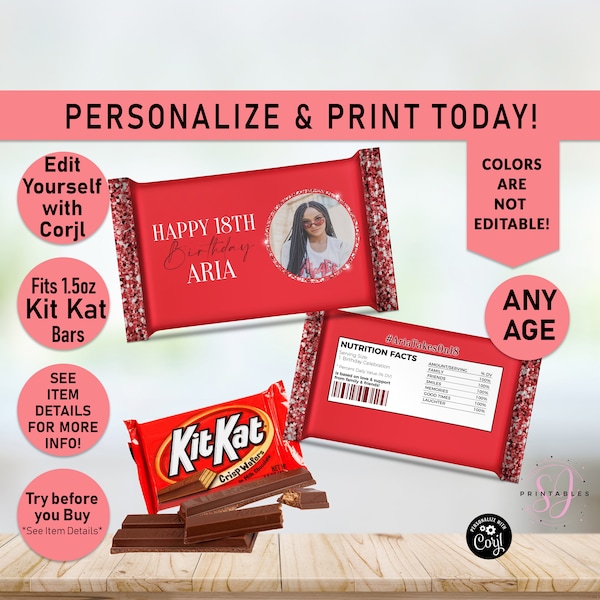 Kit Kat Wrapper - Etsy