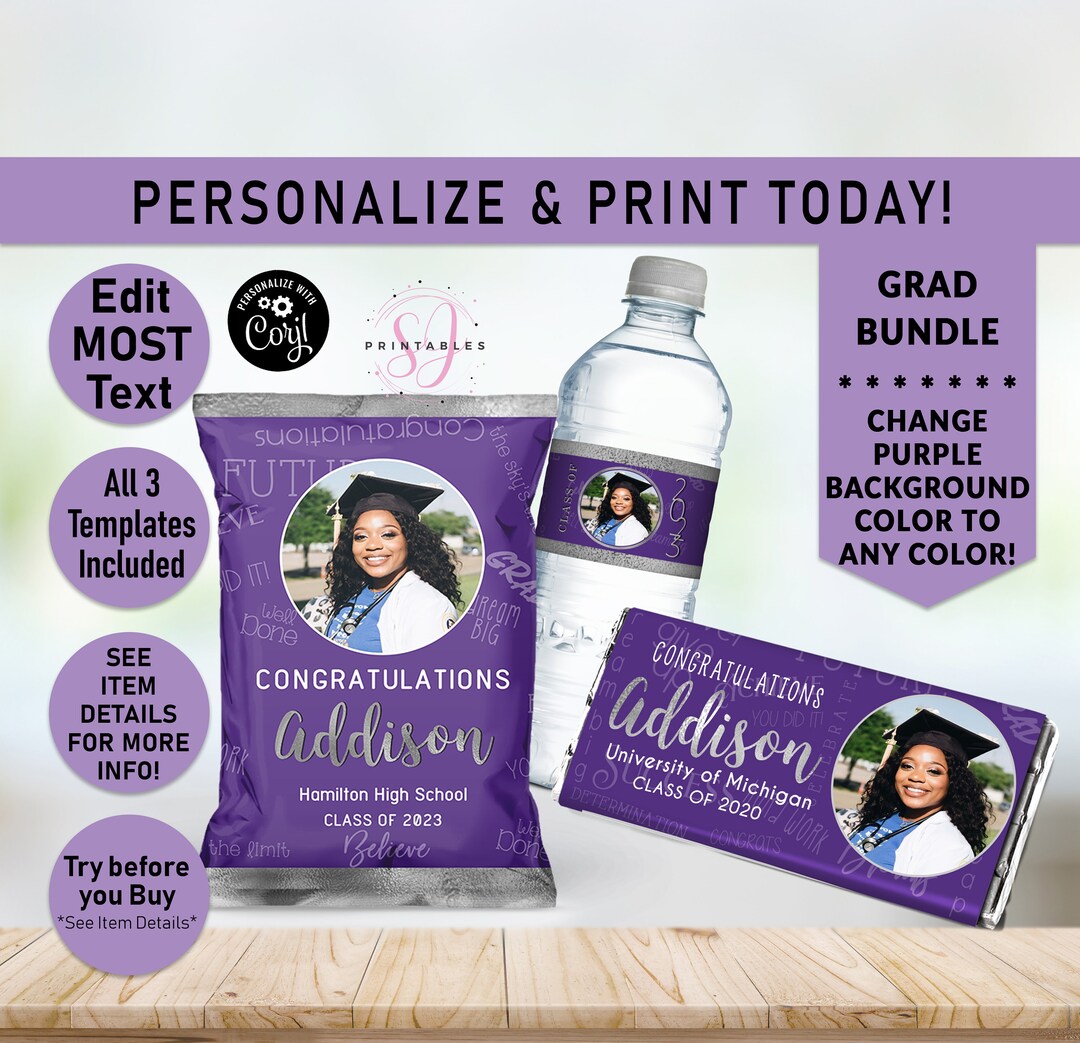 GRAD BUNDLE, Congratulations Grad Bundle, Graduation, Any COLOR and ...