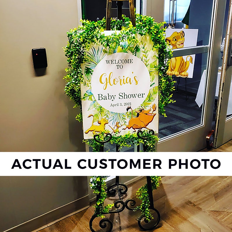 Lion King Welcome Sign, King Welcome Baby Shower Sign, Boy Baby Shower ...