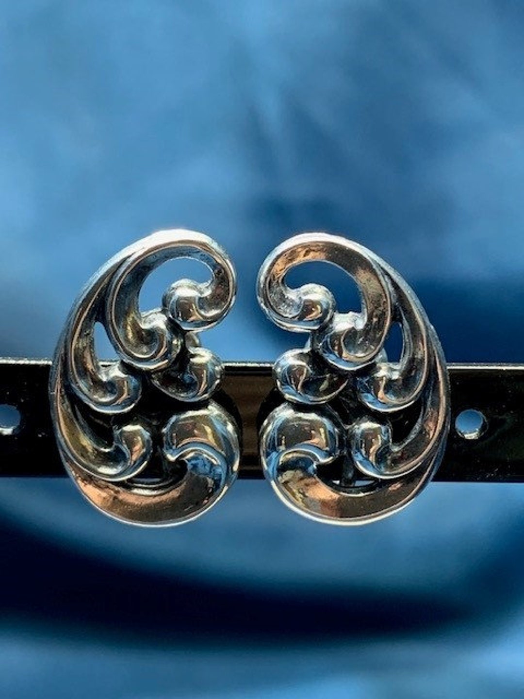 Vintage Danecraft Sterling Silver Screw on Back Clip Earrings - Etsy