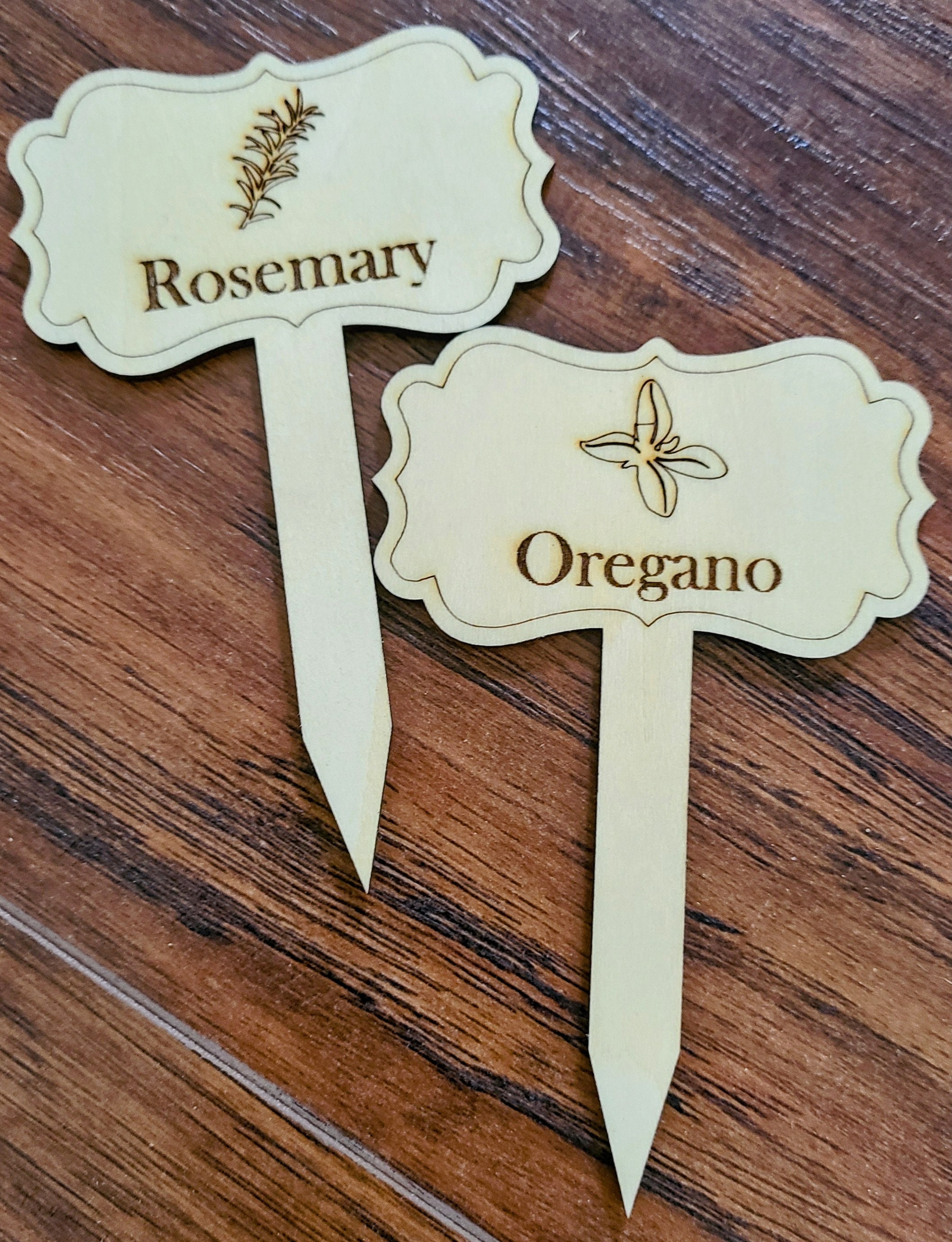 8pk - Herb Garden Label Signs - Etsy