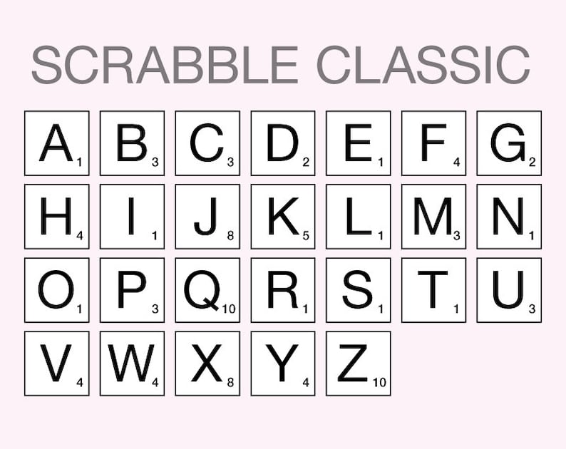 Scrabble Tiles SVG For Cricut Scrabble Tiles SVG For Cricut