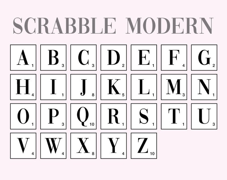 Scrabble Tiles Svg, Scrabble Tiles Svg Files for Cricut, Scrabble Tiles ...