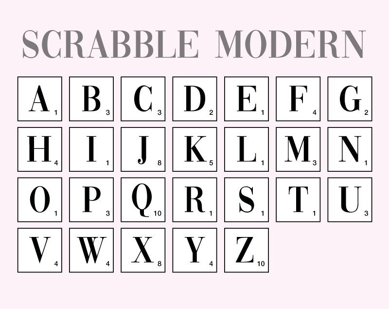 Scrabble Tiles Svg, Scrabble Tiles Svg Files for Cricut, Scrabble Tiles ...