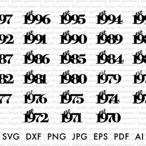 Est Cake Topper SVG, Year Established Cake Topper, Est SVG Made in Year ...