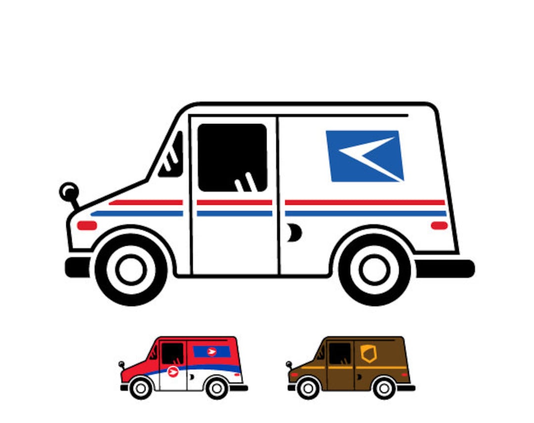Mail Carrier Truck Clipart