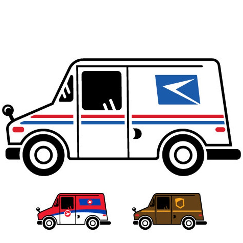 Mail Truck Svg - Etsy