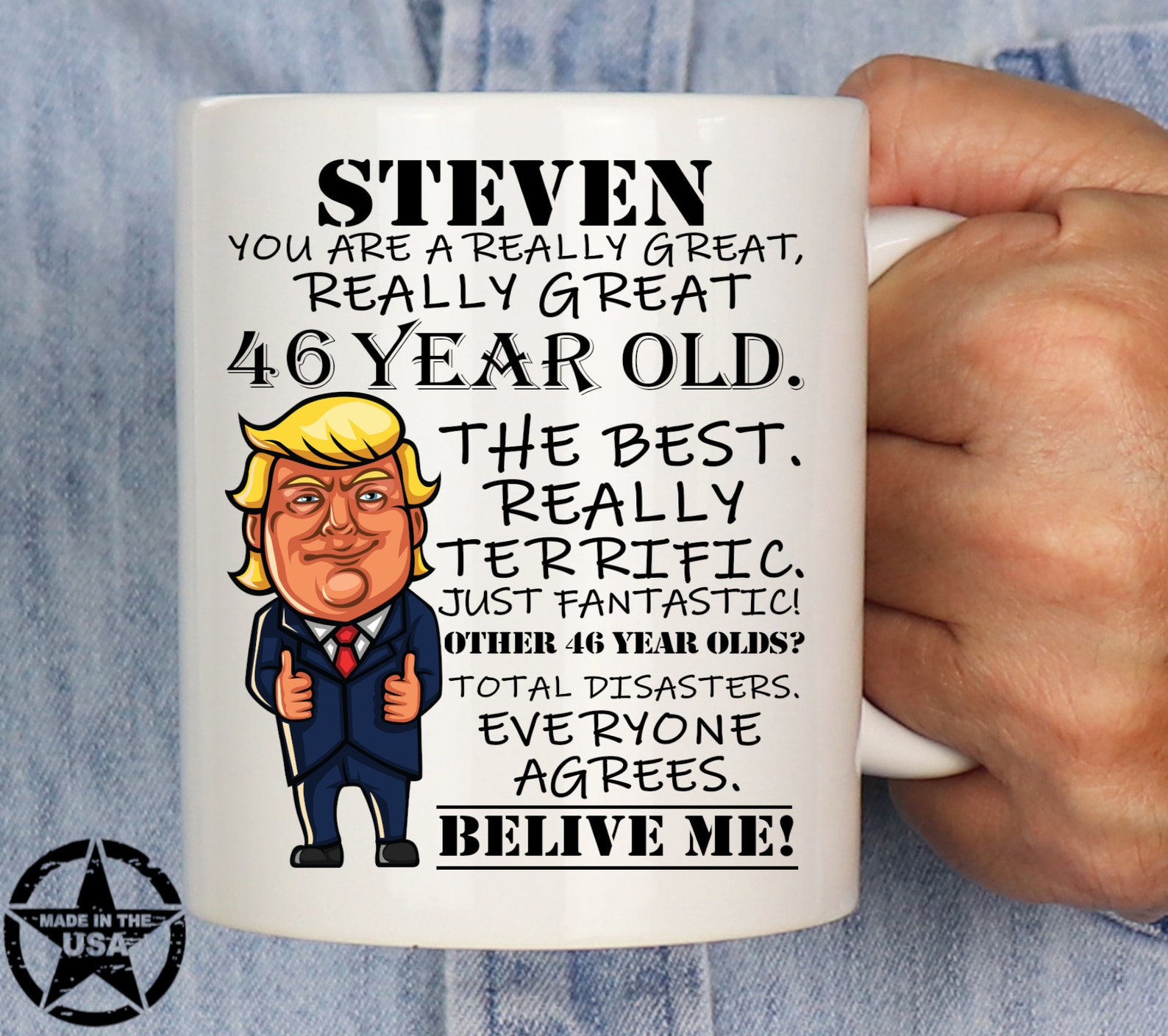 46th birthday gift 46th birthday mug custom 46 birthday dad | Etsy