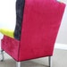 SOLD One of a Kind Accent Chair, Armchair, Wingback Chair, Abstract ...