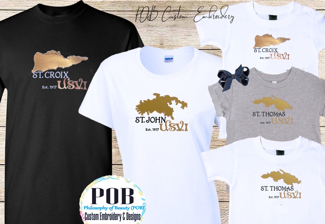 US Virgin Islands Shirt, Island Vacation Shirt, USVI Custom Shirt, St ...