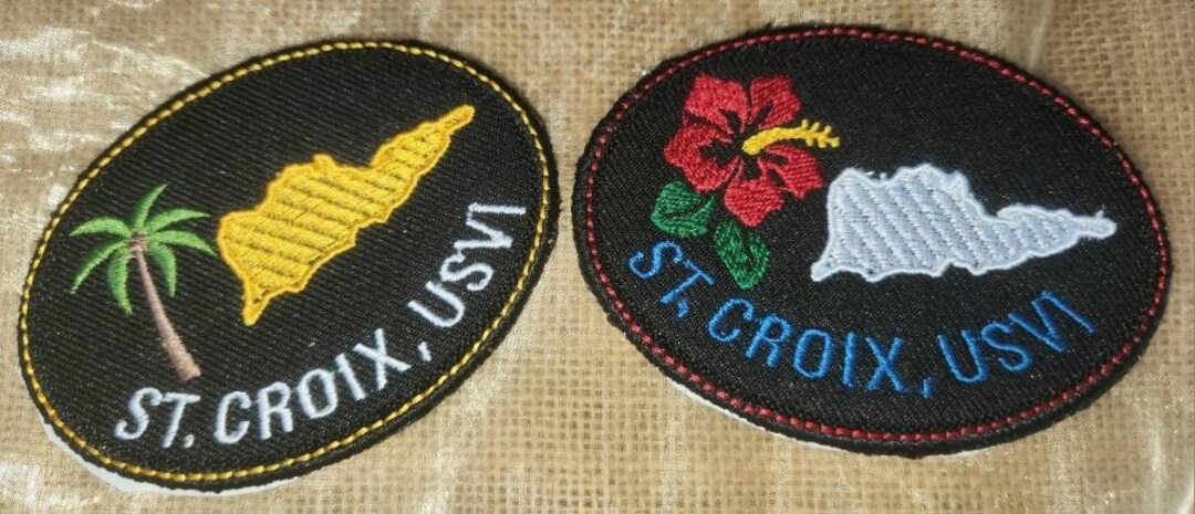 St. Croix Patches, US Virgin Islands Embroidered Patches, St. Thomas ...