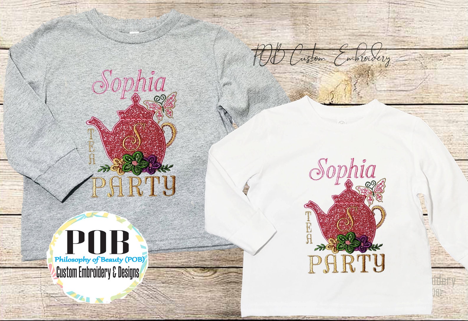 Tea Party Shirt Girls Tea Party Personalized Tea Party Gift | Etsy