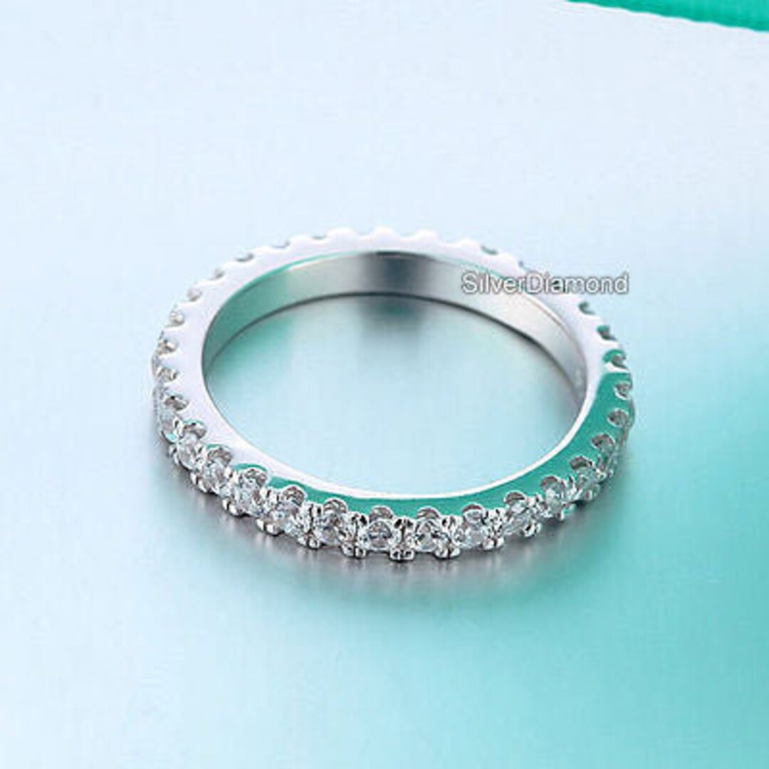 2.5mm Micro Eternity Band - Etsy