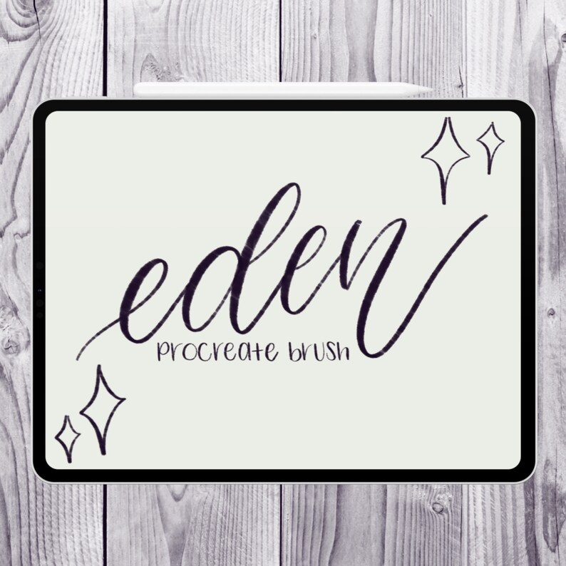 Eden | Procreate Calligraphy Brush - Etsy