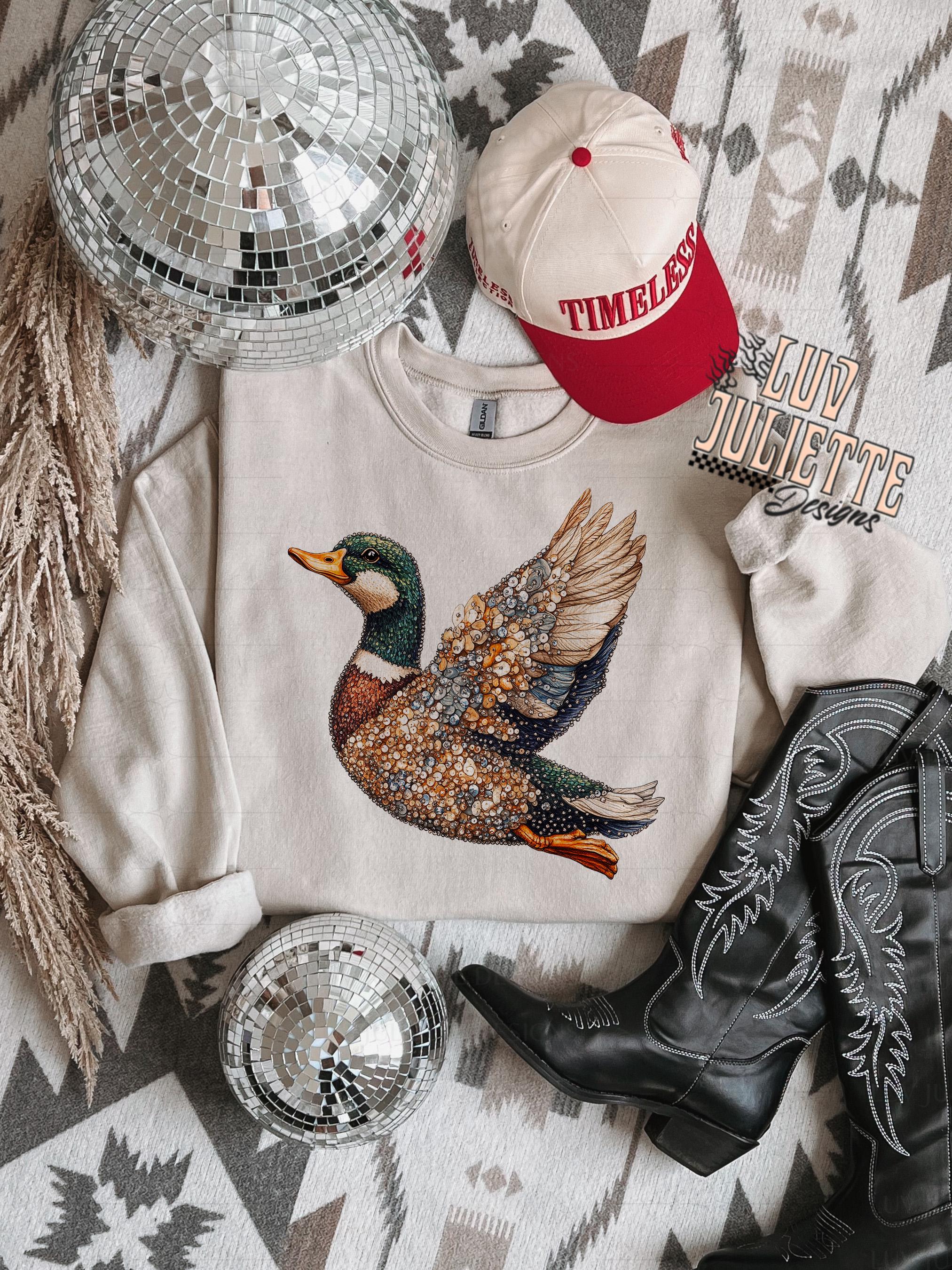 Rhinestone Mallard Duck PNG: Camo T-shirt Design (digital Download) - Etsy