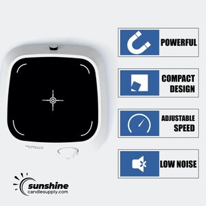 Automatic Candle Wax Stirring Kit, 2 Piece Kit Includes Large Pouring ...