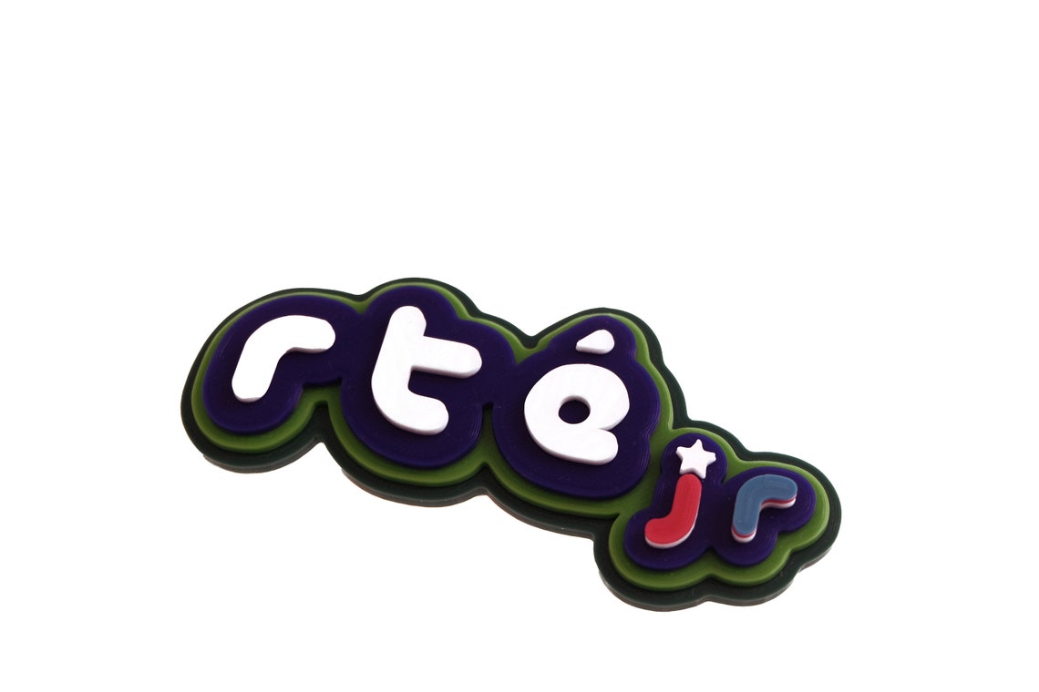 Rte Jr 3D Printed Logo Sign Stand Animation Kids Toy Gift | Etsy