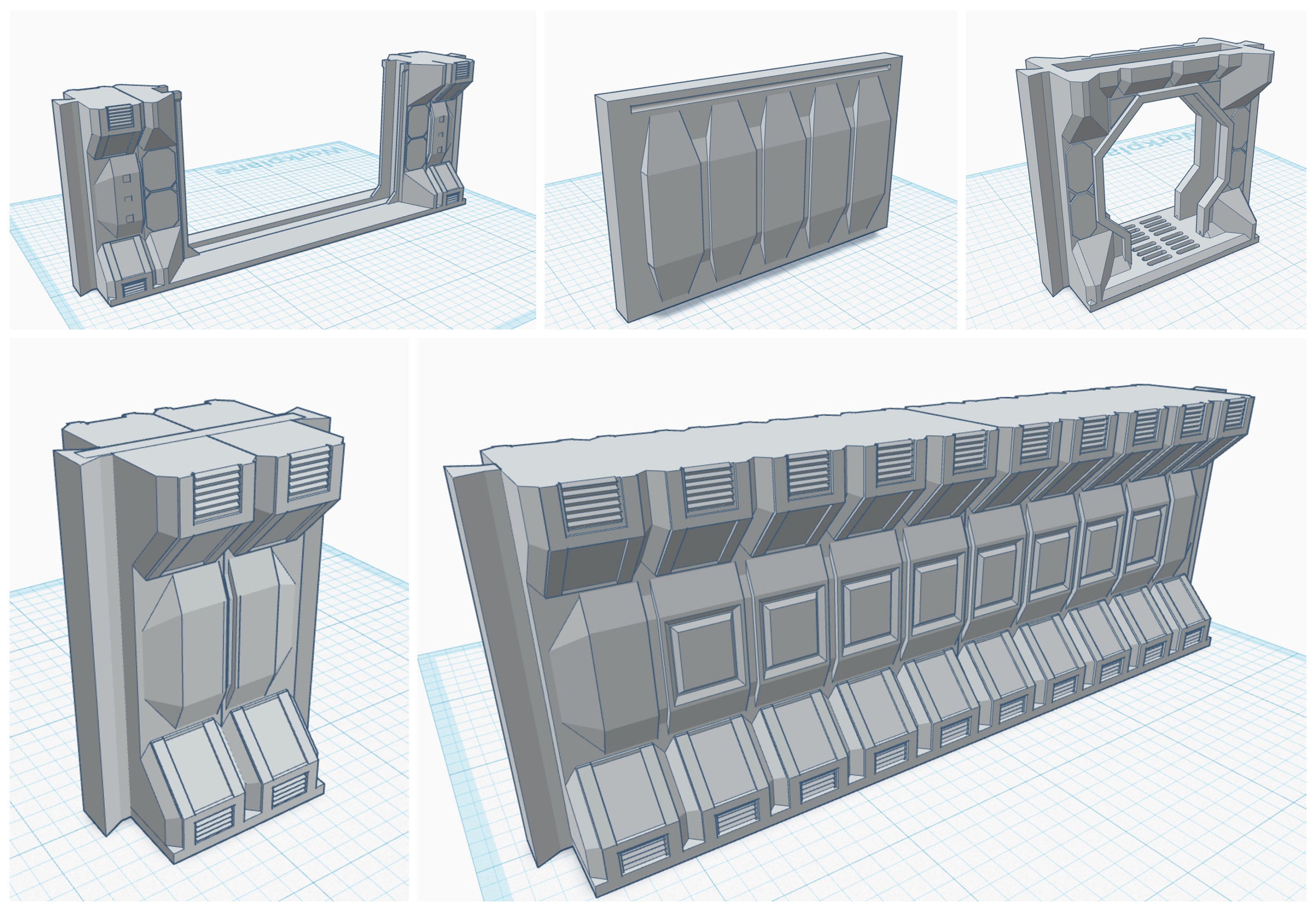 Modular Sci-Fi Starship Terrain 60 STL Files | Etsy