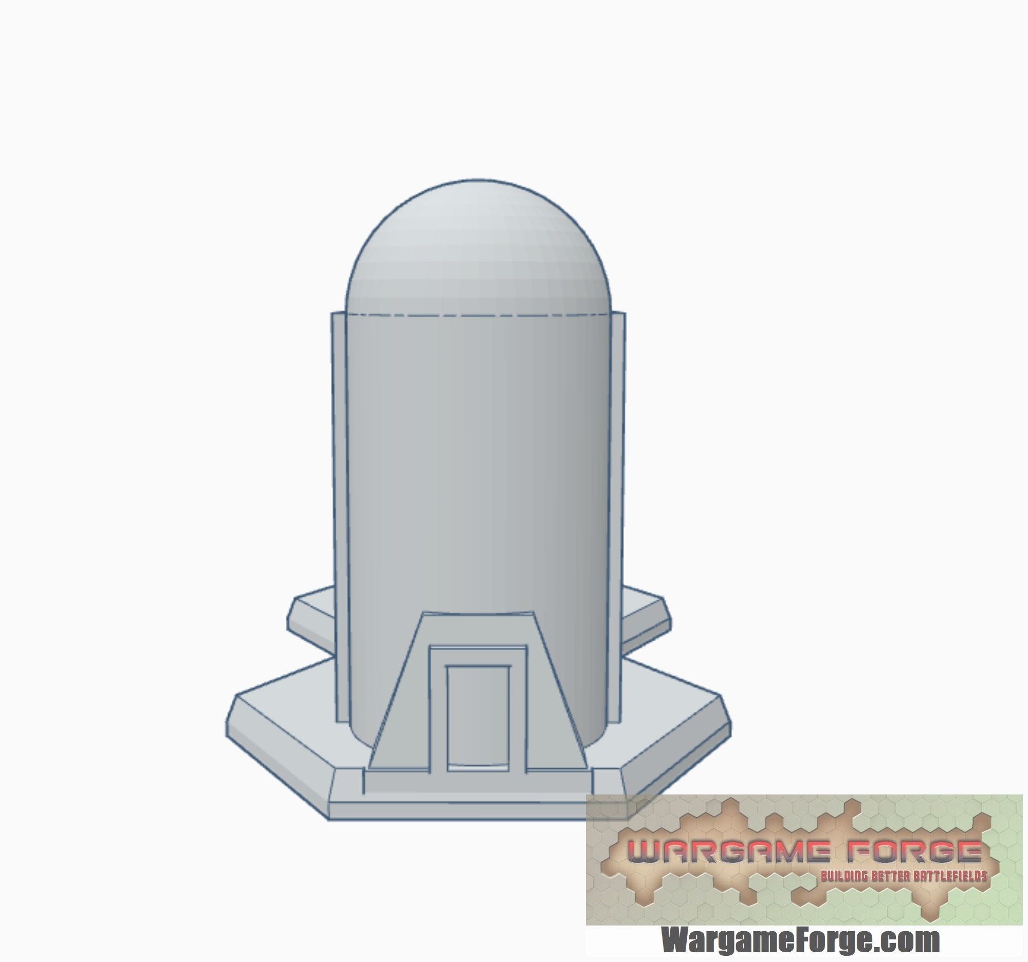 Sci-Fi Building 8 with Hex Base 6mm War Game Terrain STL File | Etsy