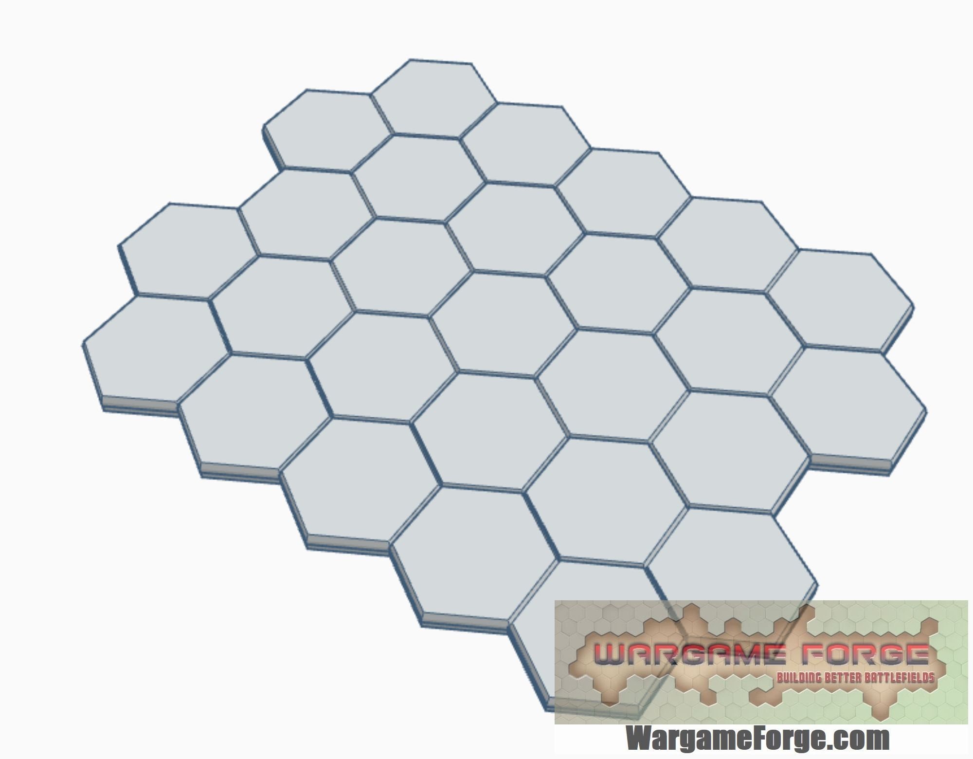 Blank 19 and 27 Hex Tile Cluster Battletech Magnetic Hex Tile | Etsy