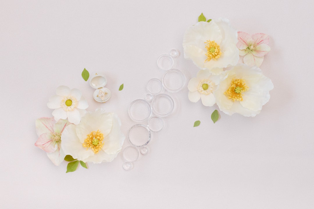 18 Acrylic Flower Holders & Risers, Flat Lay Risers Blocks, Wedding ...