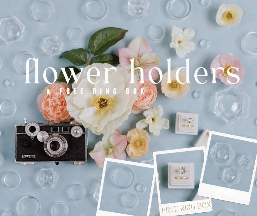 Acrylic Flower Holders & Risers, Flat Lay Risers Blocks, Wedding ...