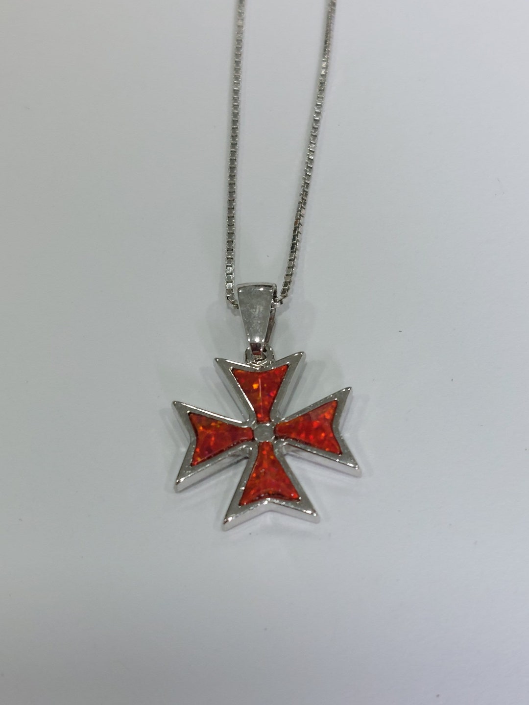 New Silver 925 Solid Maltese Malta Knight Sovereign Templar Cross ...