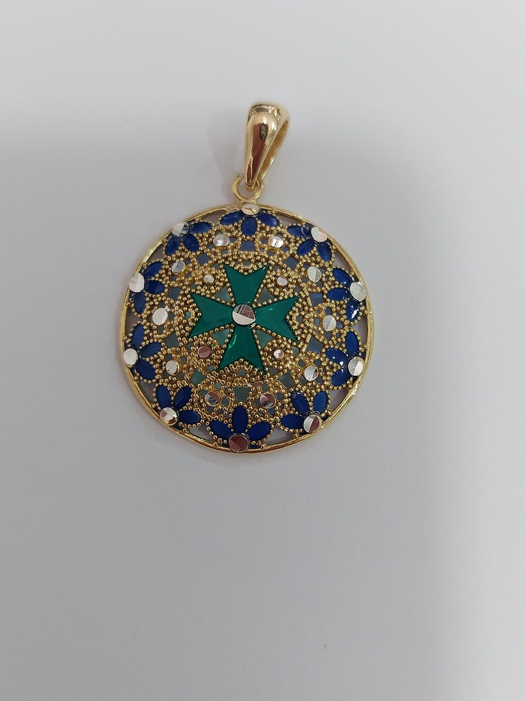 New Silver 925 Filigree Maltese Malta Cross Pendant - Etsy