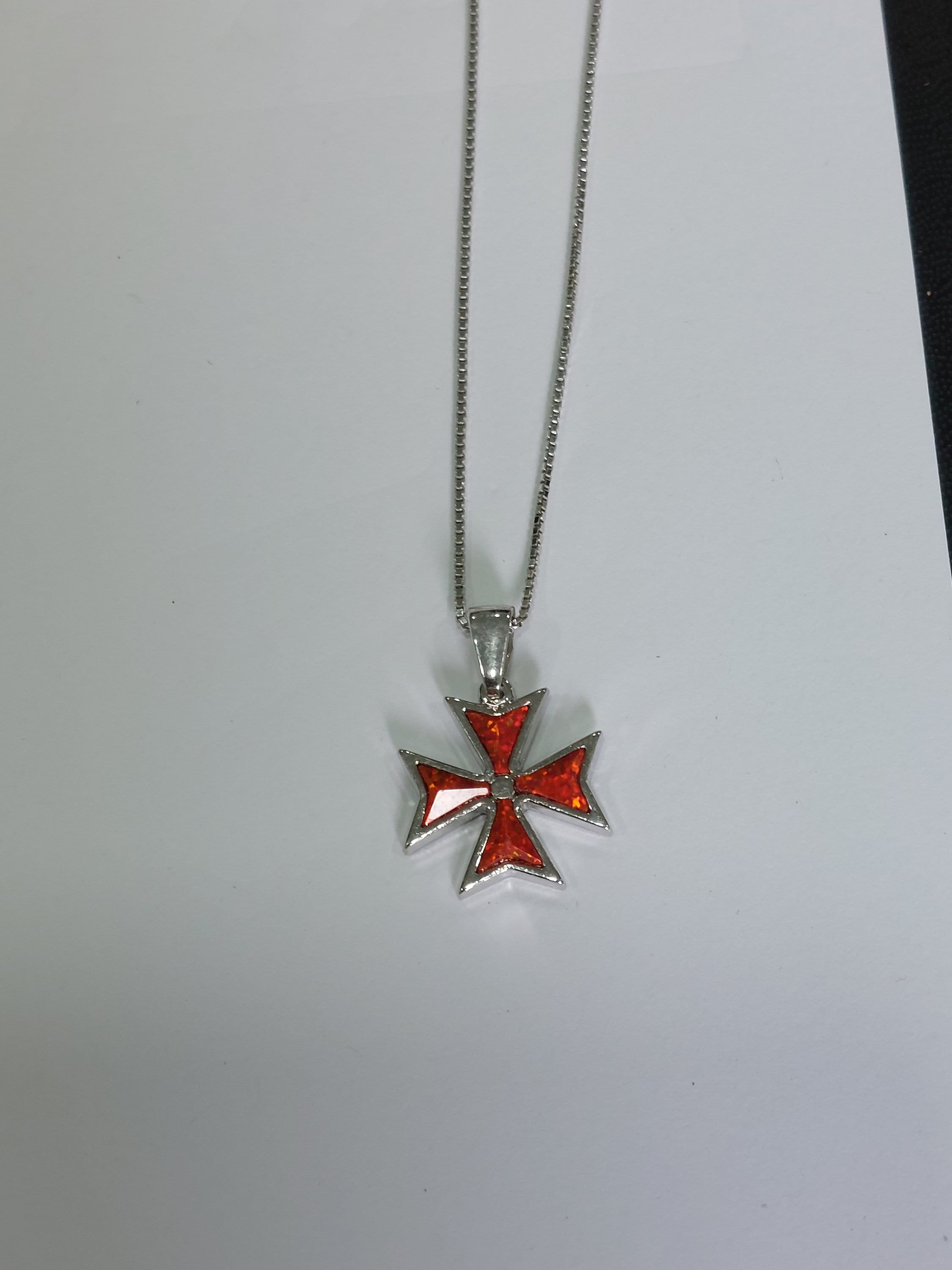 New Silver 925 Solid Maltese Malta Knight Sovereign Templar Cross ...