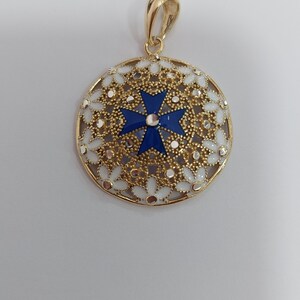 New Silver 925 Filigree Maltese Malta Cross Pendant - Etsy