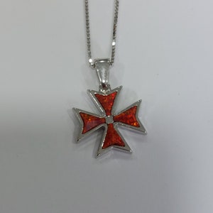 New Silver 925 Solid Maltese Malta Knight Sovereign Templar Cross ...