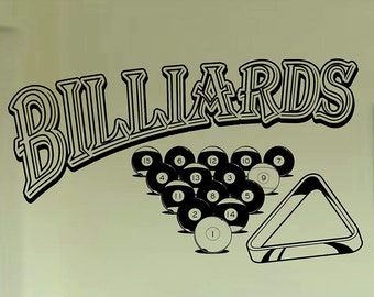 Billiards Logo Pool Cue - Etsy