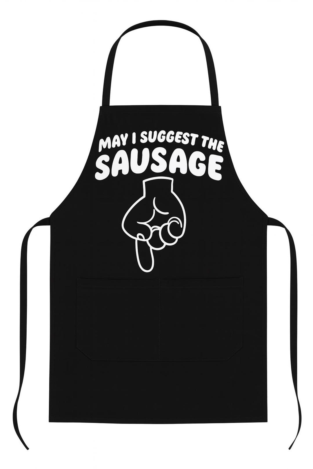 May I Suggest the Sausage Apron - Funny BBQ Grilling Apron - Adult ...