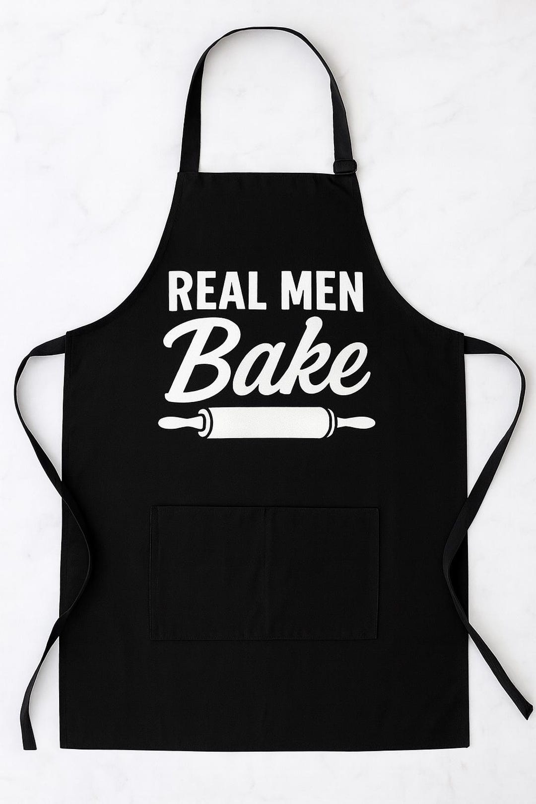 Real Men Bake Apron – Funny Cooking Apron – Baking Gift for Men ...