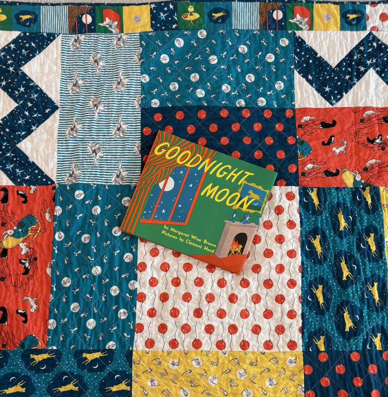 Patchwork Quilt "goodnight Moon" and Book - Etsy