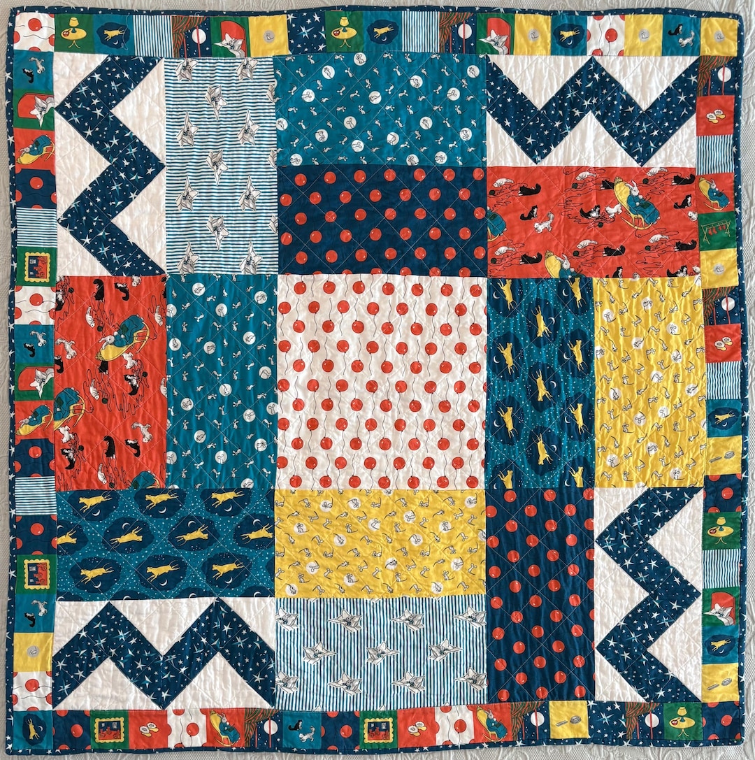 Patchwork Quilt "goodnight Moon" and Book - Etsy