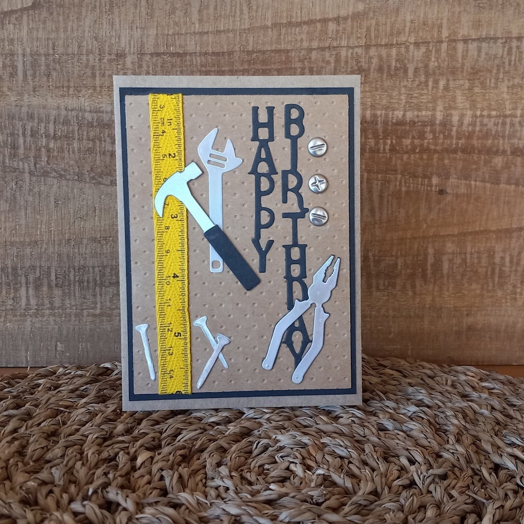 Carte de joyeux anniversaire bricoleur, carte d'anniversaire masculine ...
