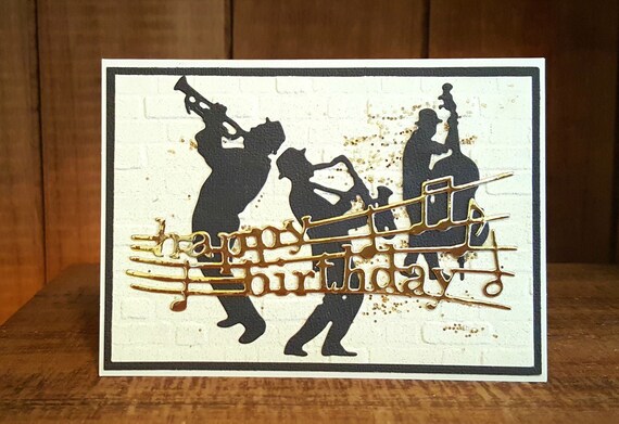 Music Lover Happy Birthday Handmade Card Handmade Birthday | Etsy