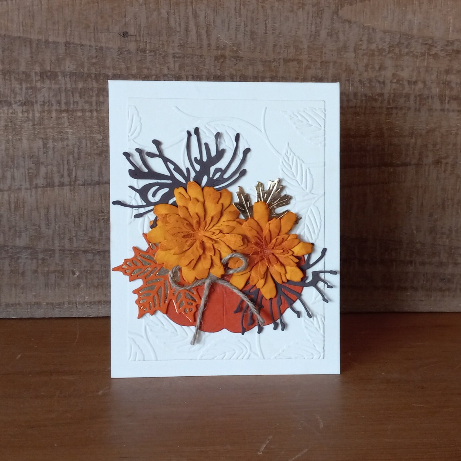 Fall/autumn Handmade Card Thanksgiving Handmade Greeting Card - Etsy