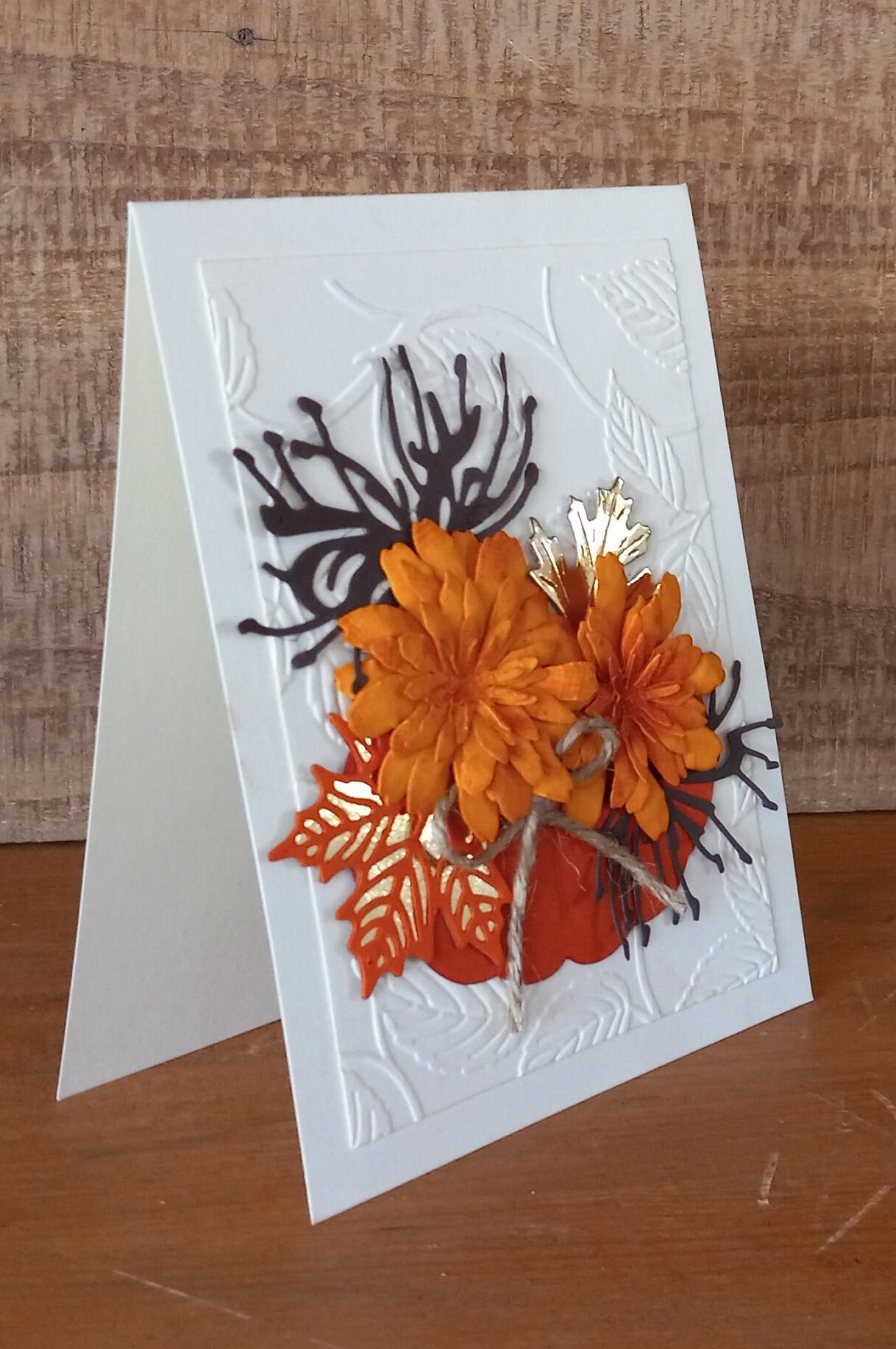 Fall/autumn Handmade Card Thanksgiving Handmade Greeting Card - Etsy