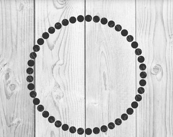 Circle border svg | Etsy