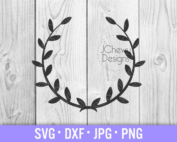 Laurel Wreath SVG Leaf Wreath svg Laurel Leaves svg | Etsy