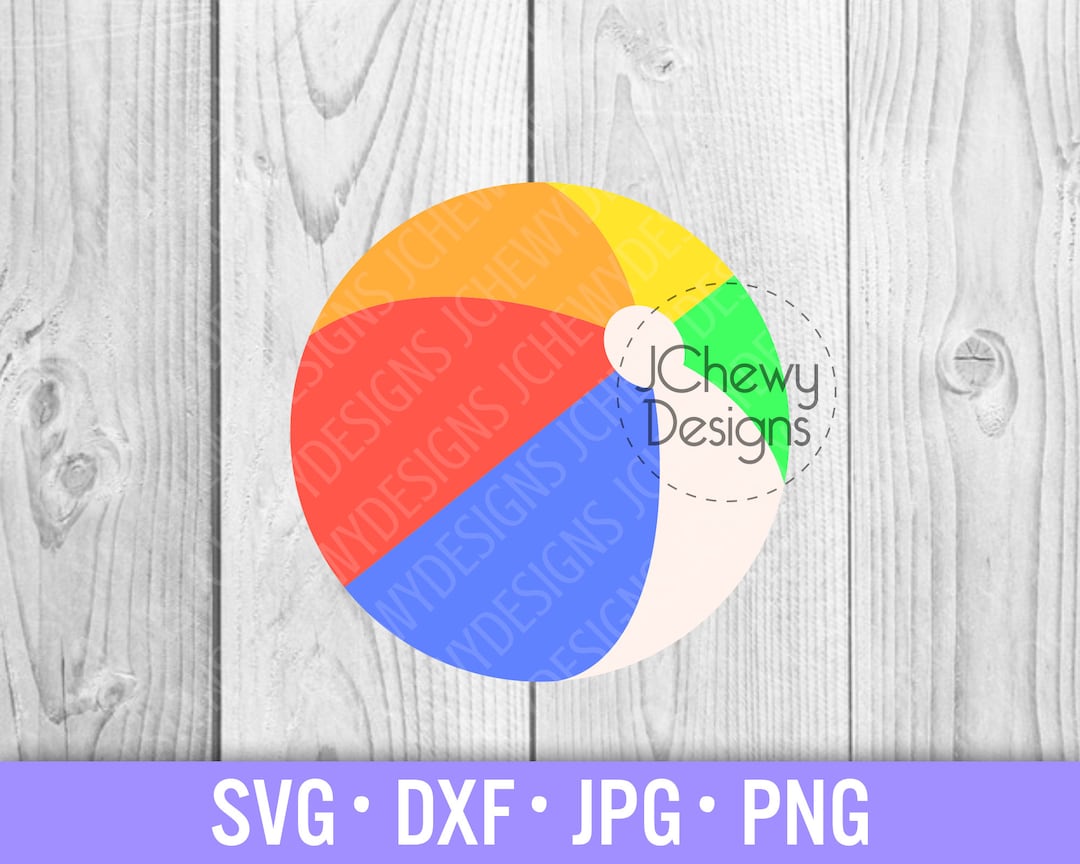 Beach Ball SVG - Summer Svg - Beach Svg - Pool Svg - Svg, Dxf, Png, Jpg ...