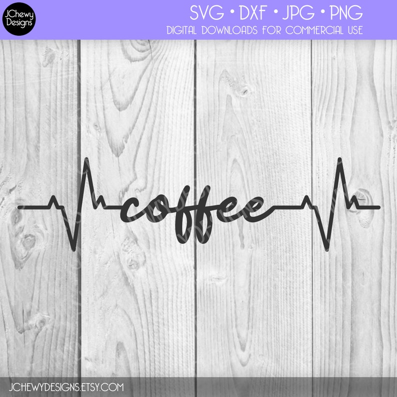 Coffee Heartbeat SVG Heartbeat Svg Coffee Svg Coffee - Etsy