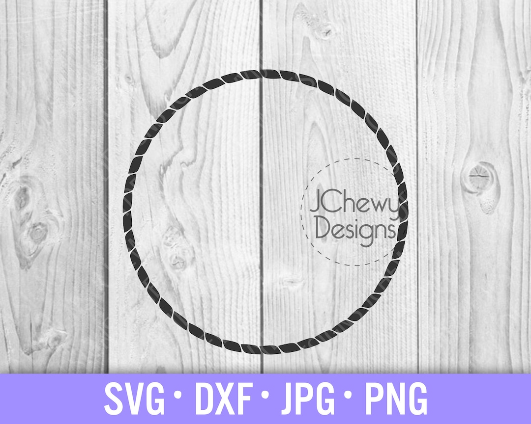 Cruise Rope Frame SVG - Monogram Frame Svg - Circle Monogram Svg ...