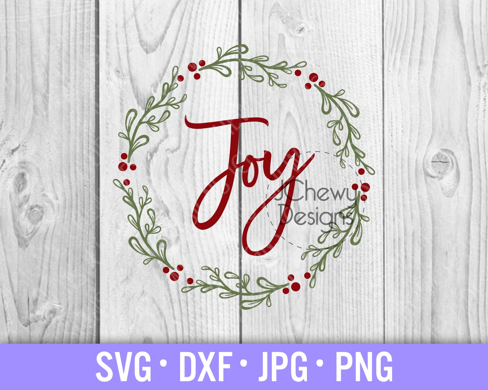 Joy Wreath SVG Mistletoe Wreath Svg Christmas Svg Joy - Etsy
